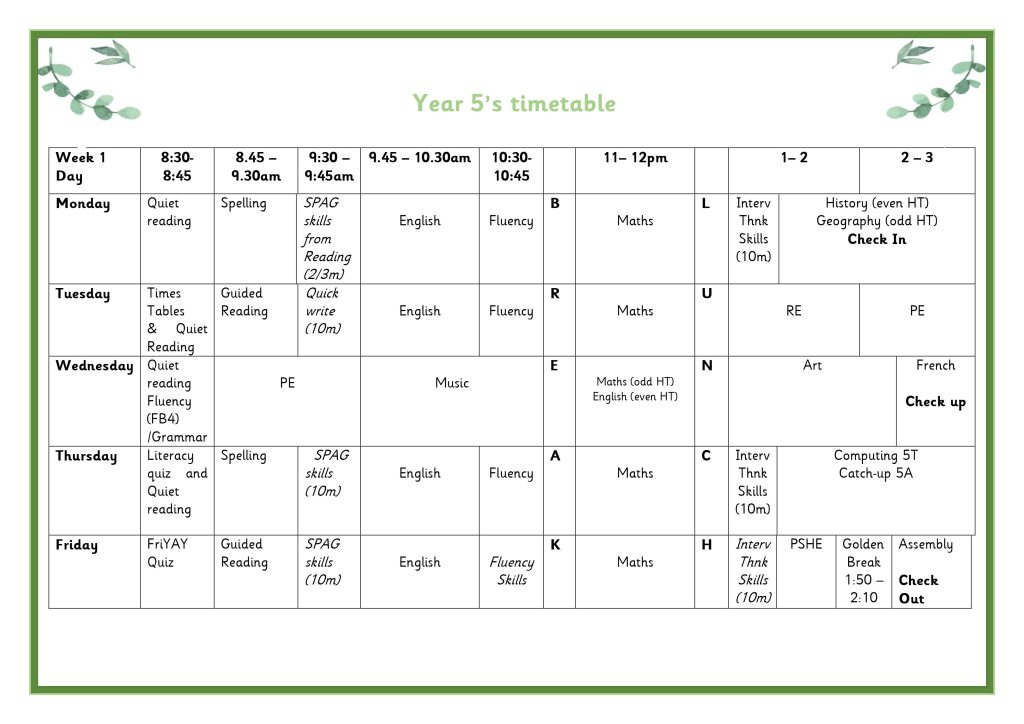 Year 5 – Fairburn View Primary School