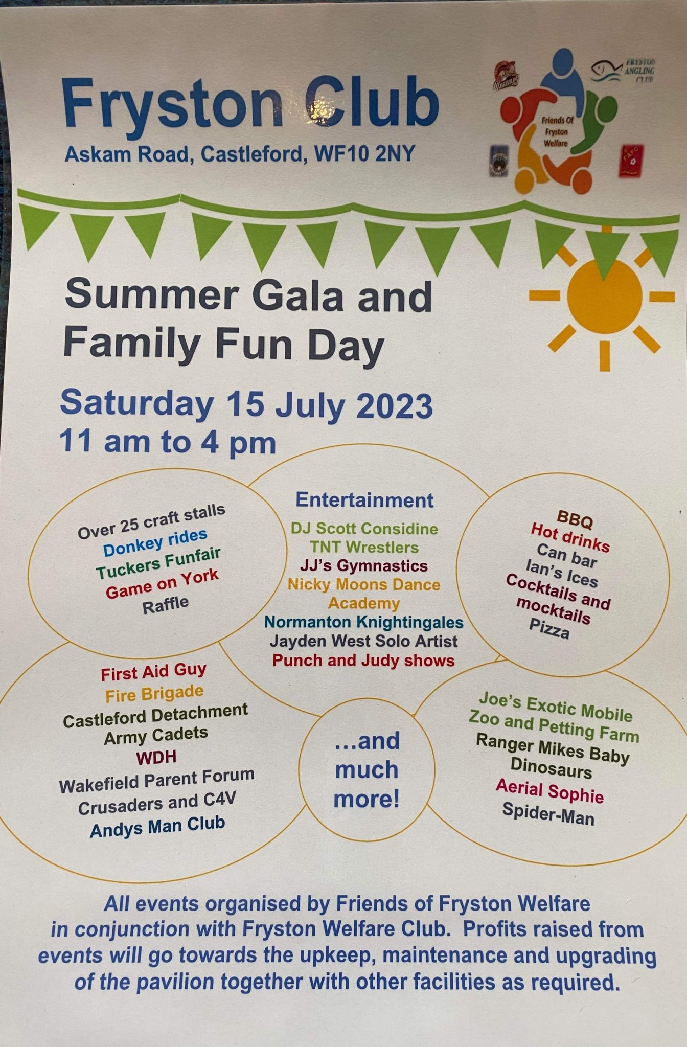 Fryston Club Summer Gala – Fairburn View Primary School